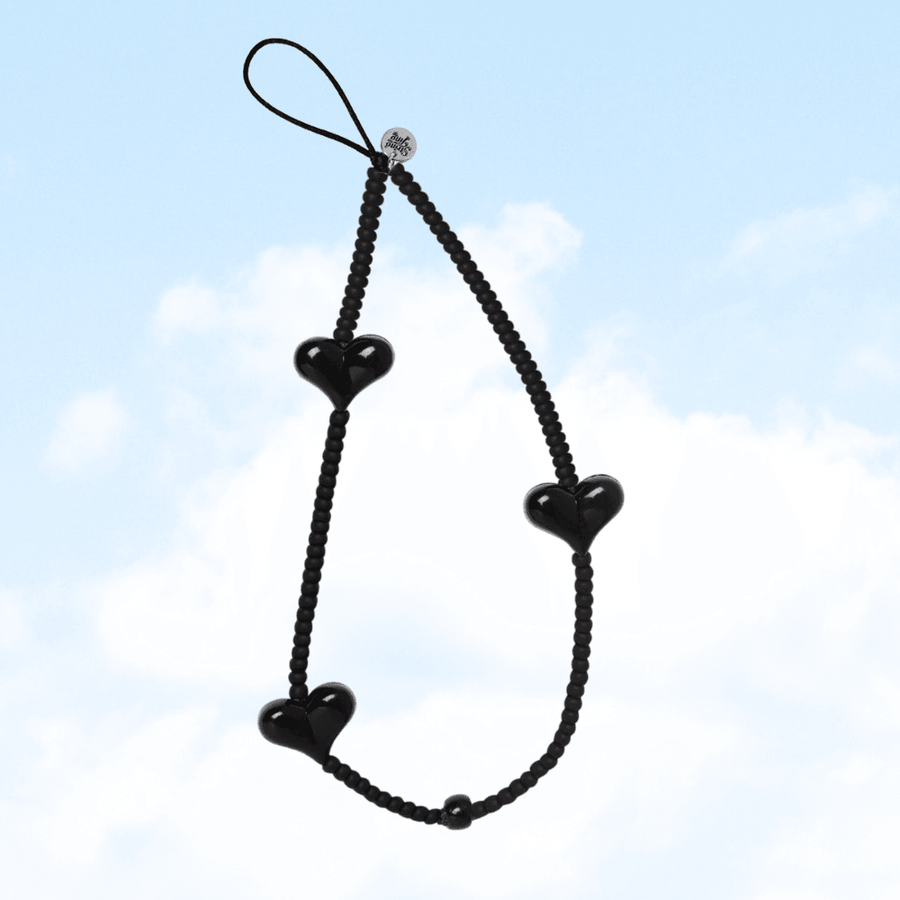 Midnight Request Line Wristlet Phone Strap – String Ting London